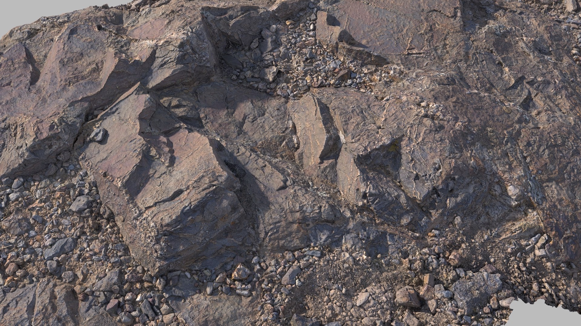 3D Ground Rock 6 Model - TurboSquid 1705585