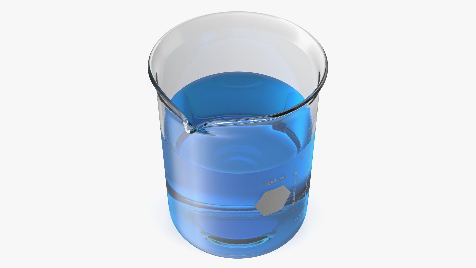 3D Model Glass Beaker 600 ML - TurboSquid 2208737
