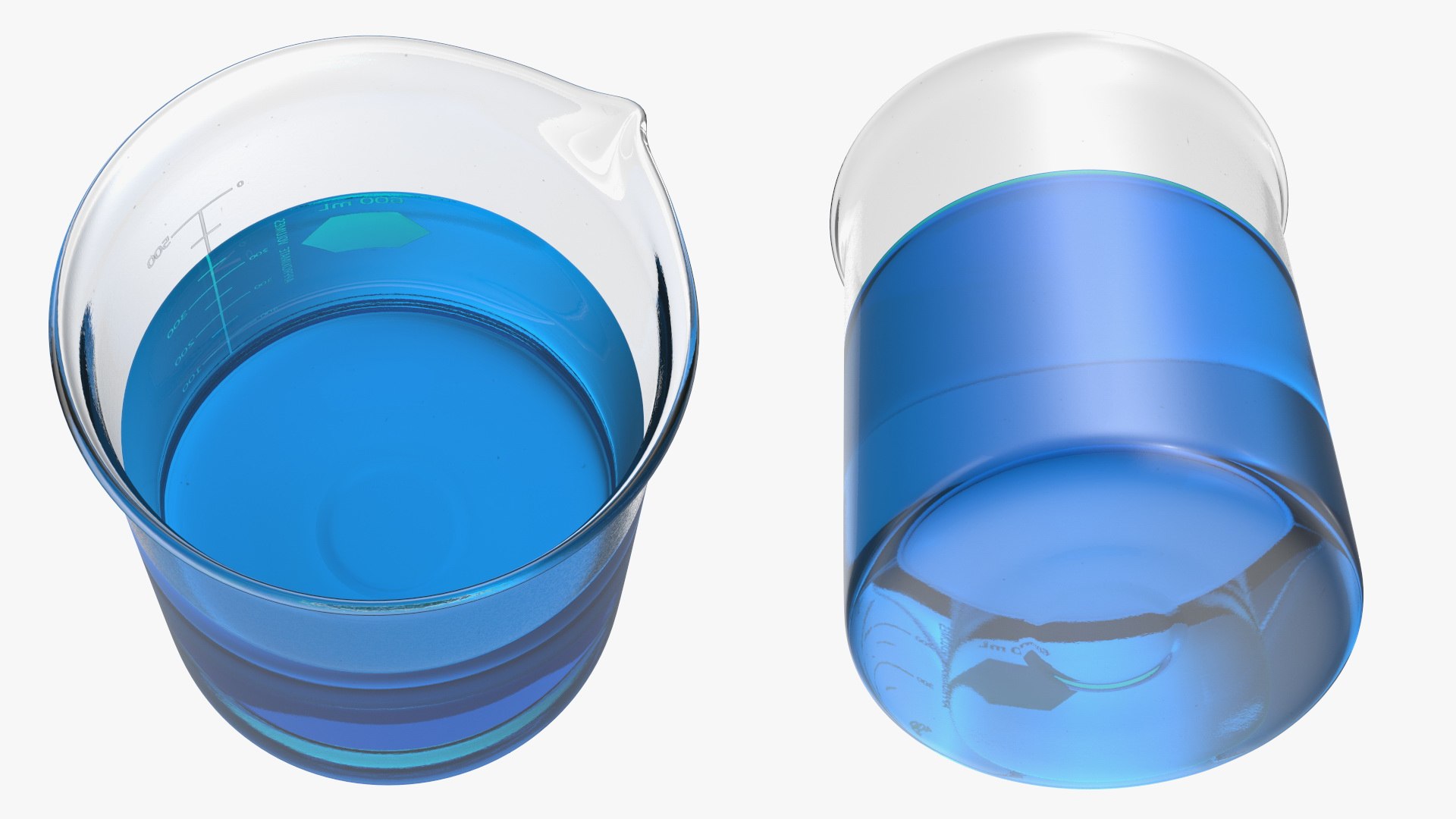 3D Model Glass Beaker 600 ML - TurboSquid 2208737