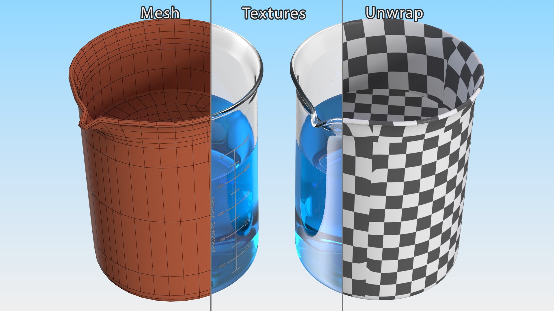 3D Model Glass Beaker 600 ML - TurboSquid 2208737