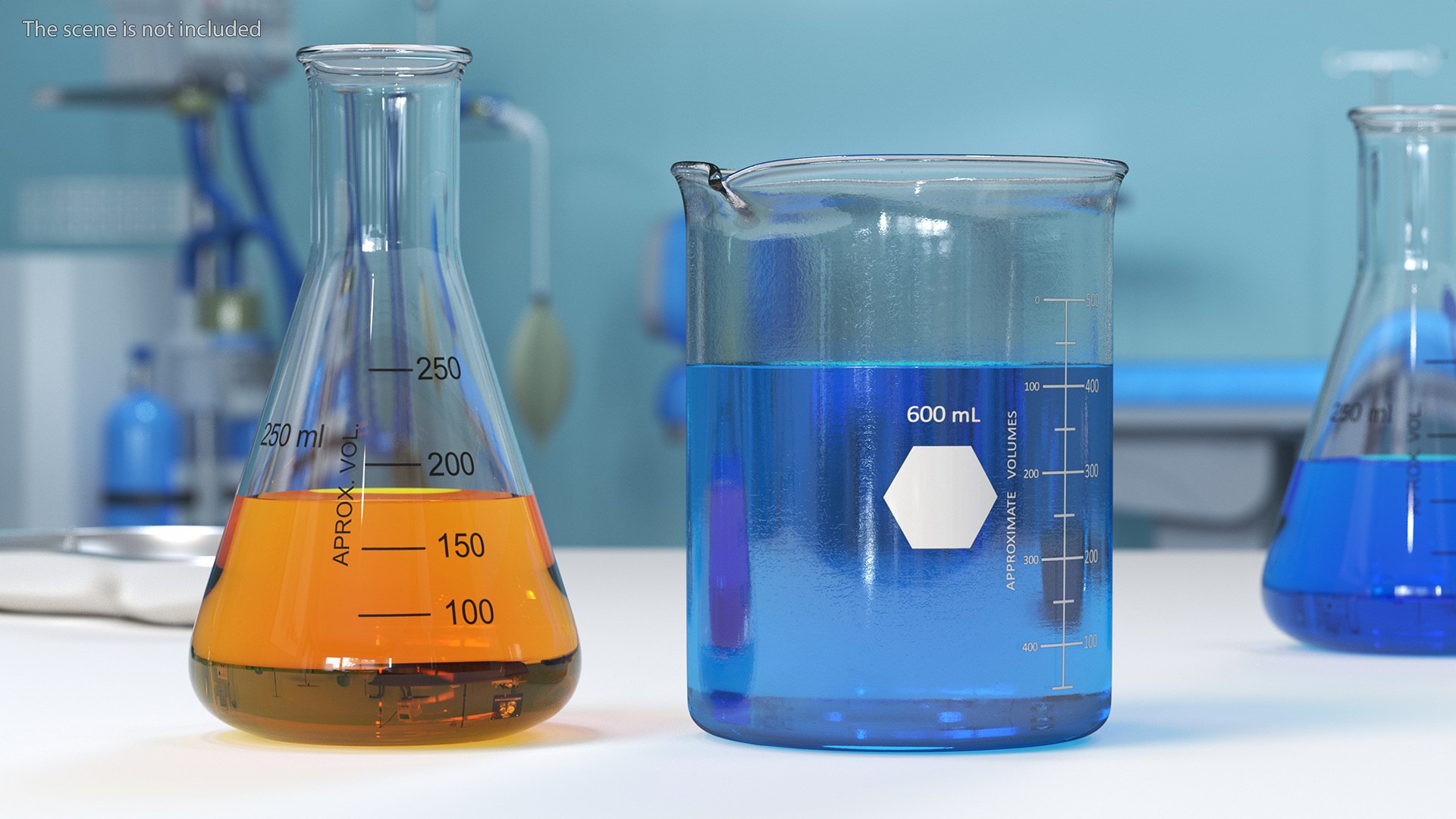 3D Model Glass Beaker 600 ML - TurboSquid 2208737
