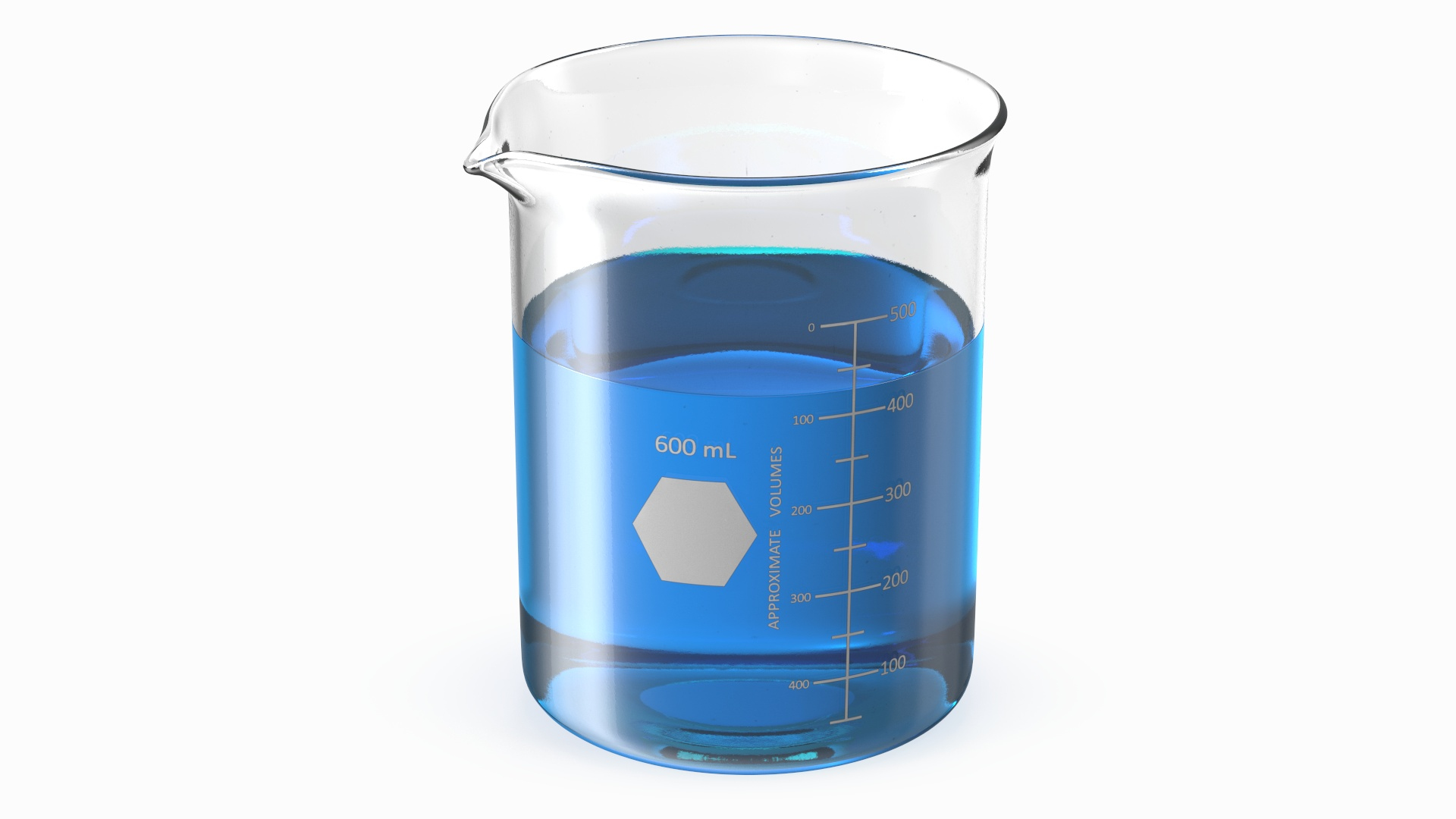 3D Model Glass Beaker 600 ML - TurboSquid 2208737