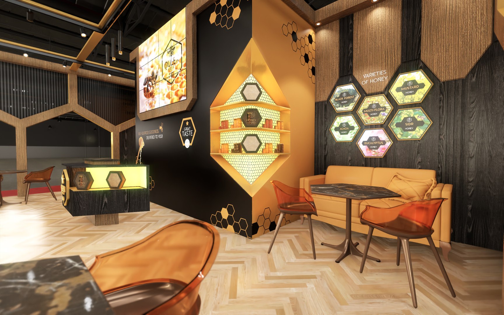 3D Honey Exhibtion Stand Design Model - TurboSquid 2190620