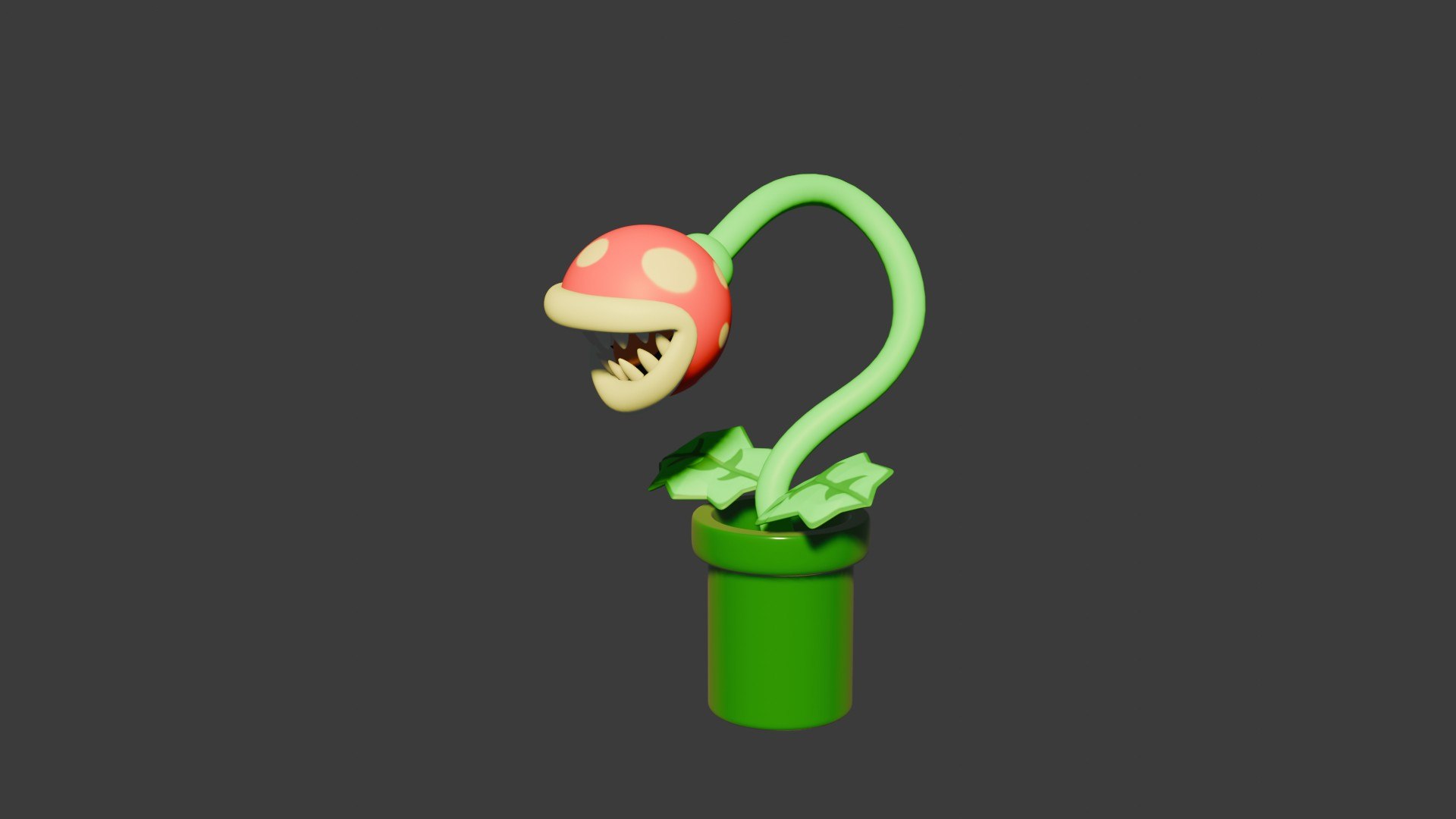 3D Carnivorous Plant Mario Bros - TurboSquid 2234266