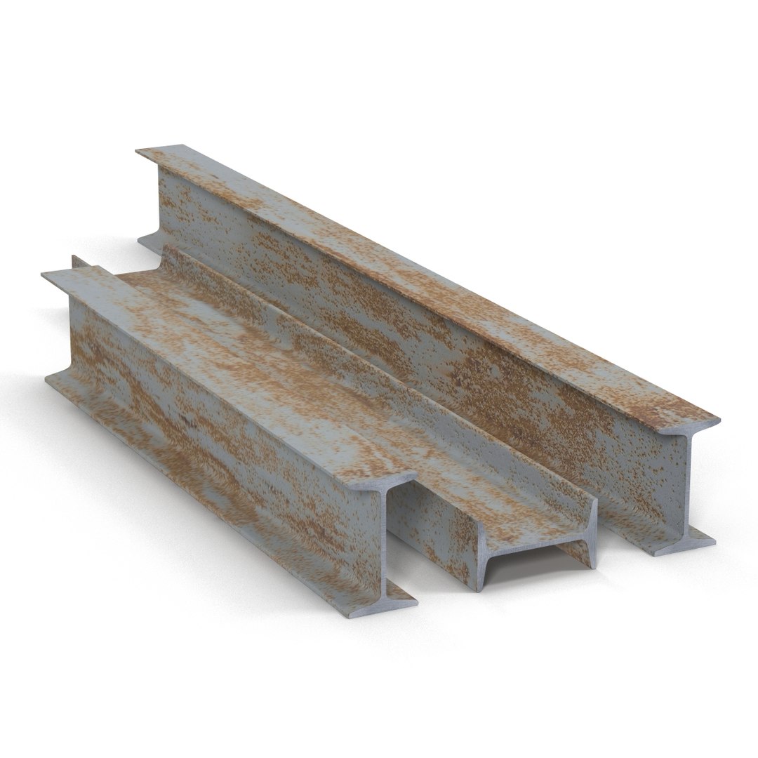 Iron Beams Set 3d Max