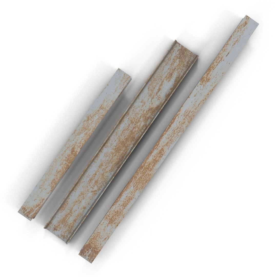 iron beams set 3d max