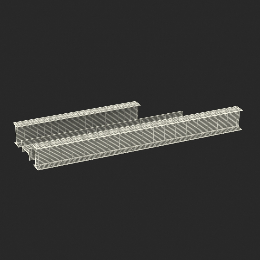 Iron Beams Set 3d Max