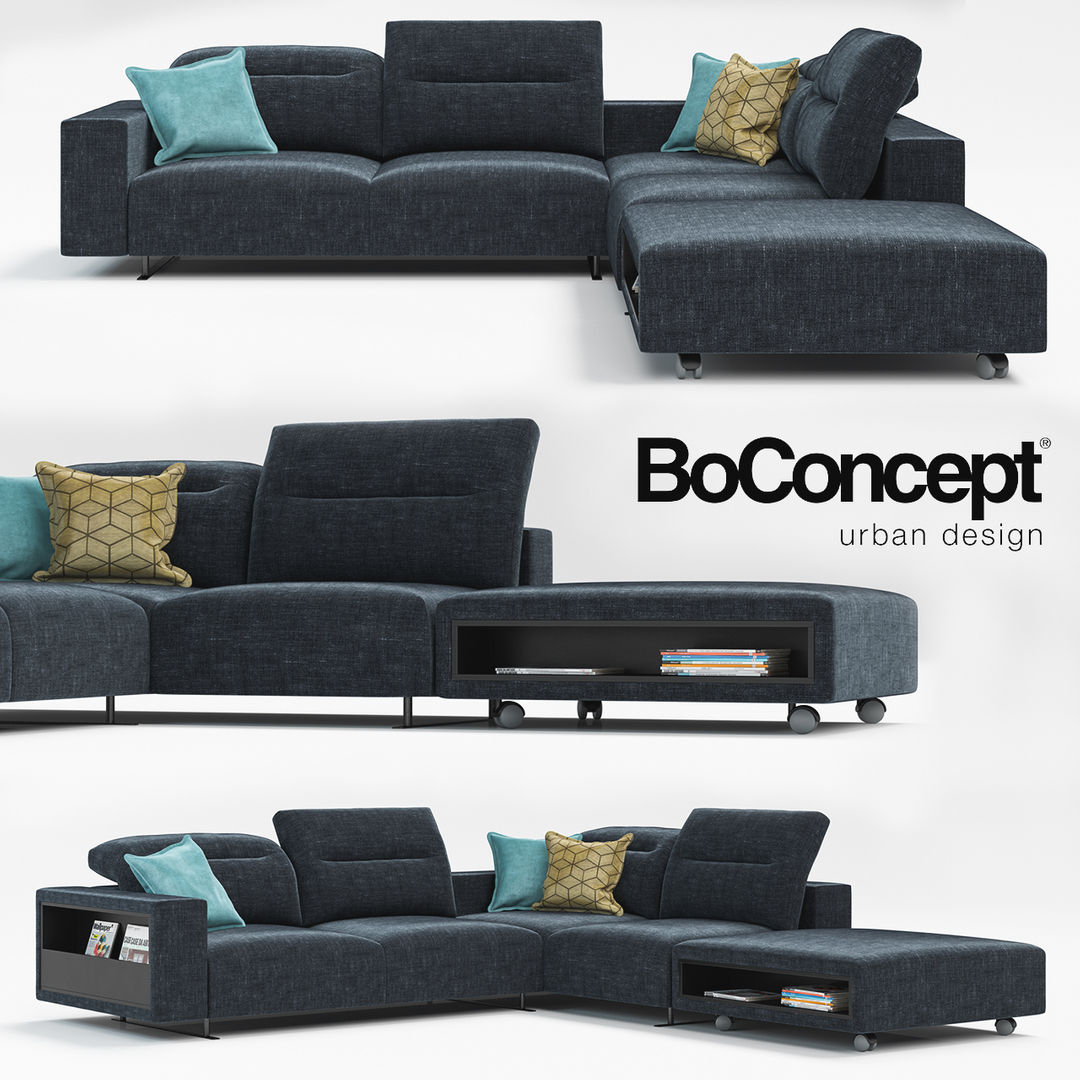 sofa hampton boconcept 3d max