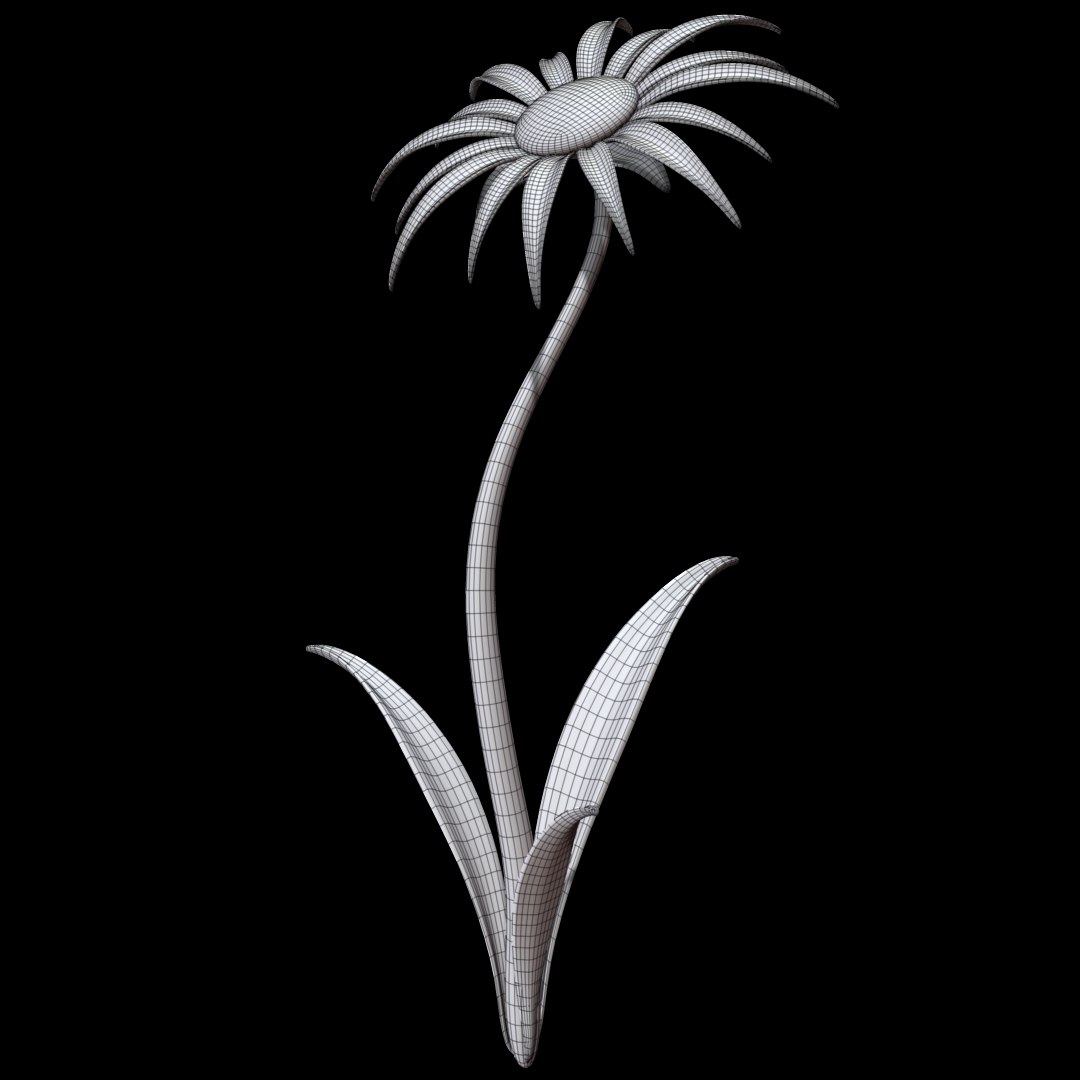 Daisy Flower Flora 3D Model - TurboSquid 1580465