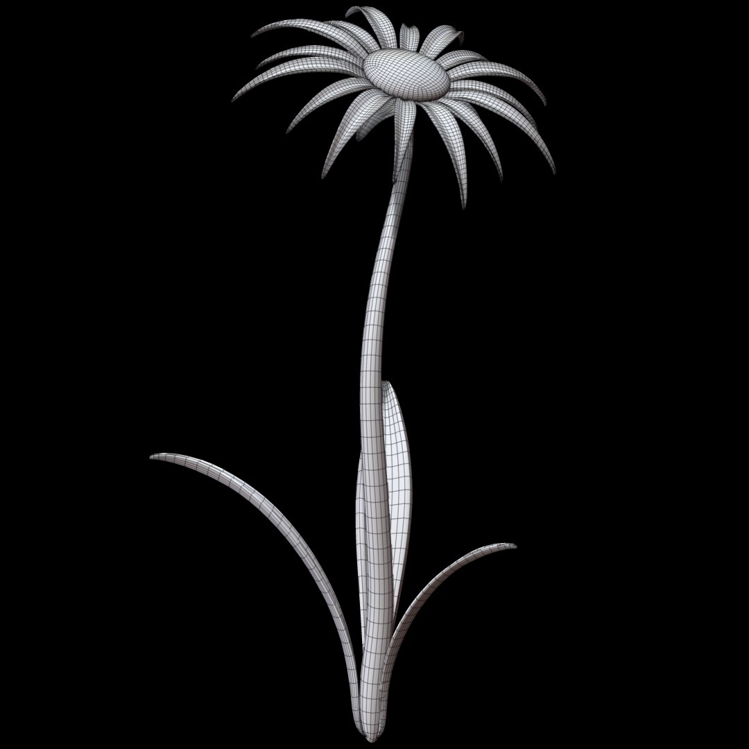 Daisy Flower Flora 3D Model - TurboSquid 1580465