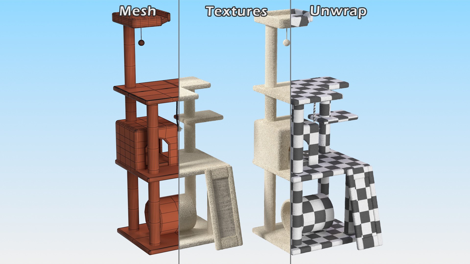Cat Tree 5-Level model - TurboSquid 1819649