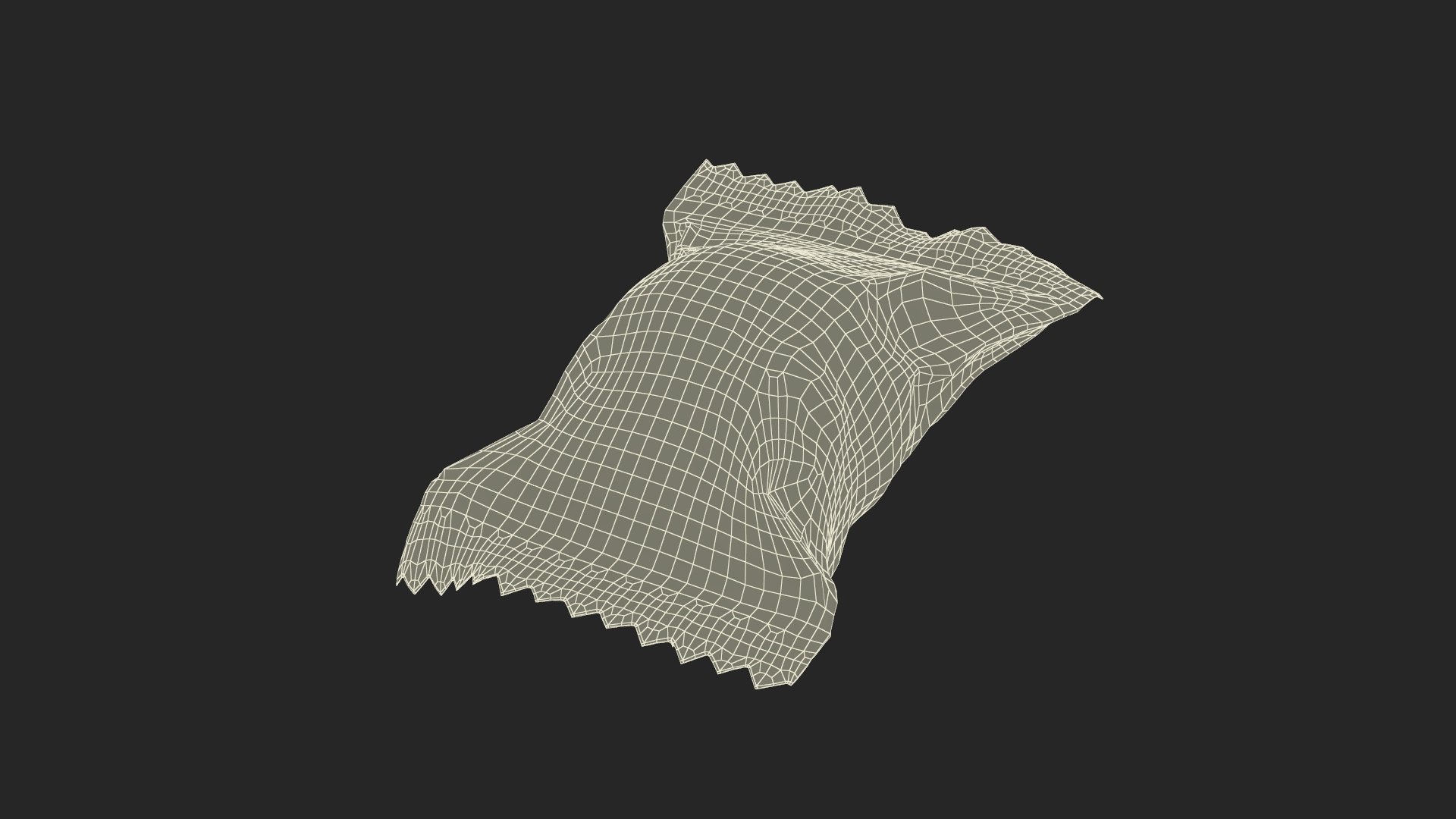 3D White Chocolate Candy Ball In Wrapper Model - TurboSquid 2202493