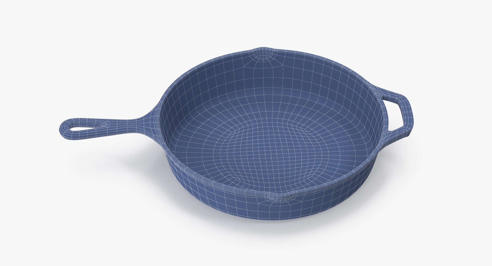 3d Model Of Cast Iron 10in Skillet