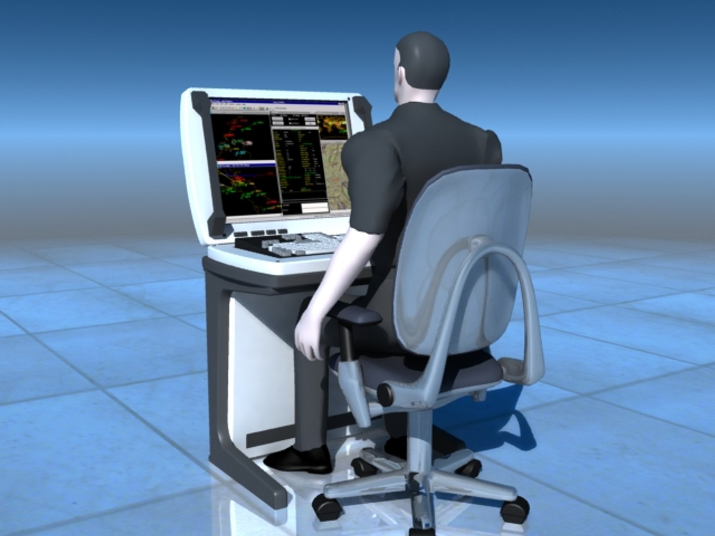 Computers Equipment 3d Model