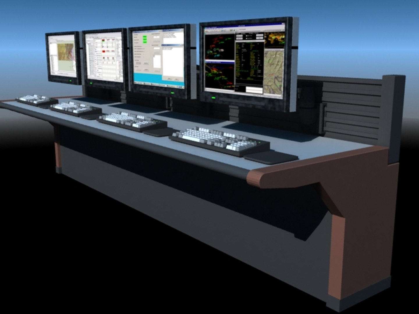 Computers Equipment 3d Model