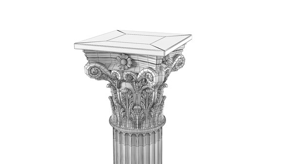 Corinthian greek ancient column model - TurboSquid 1485406