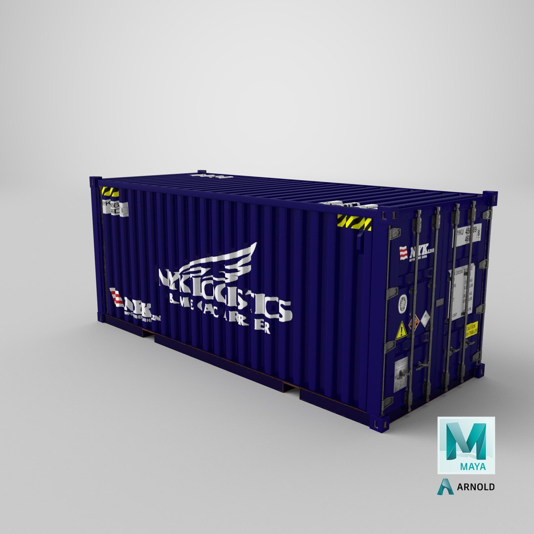 Shipping Container Nyk 3D Model - TurboSquid 1495359