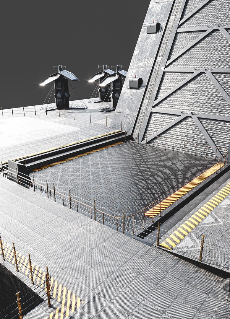 3D Model Sci FI Lift - TurboSquid 1975864