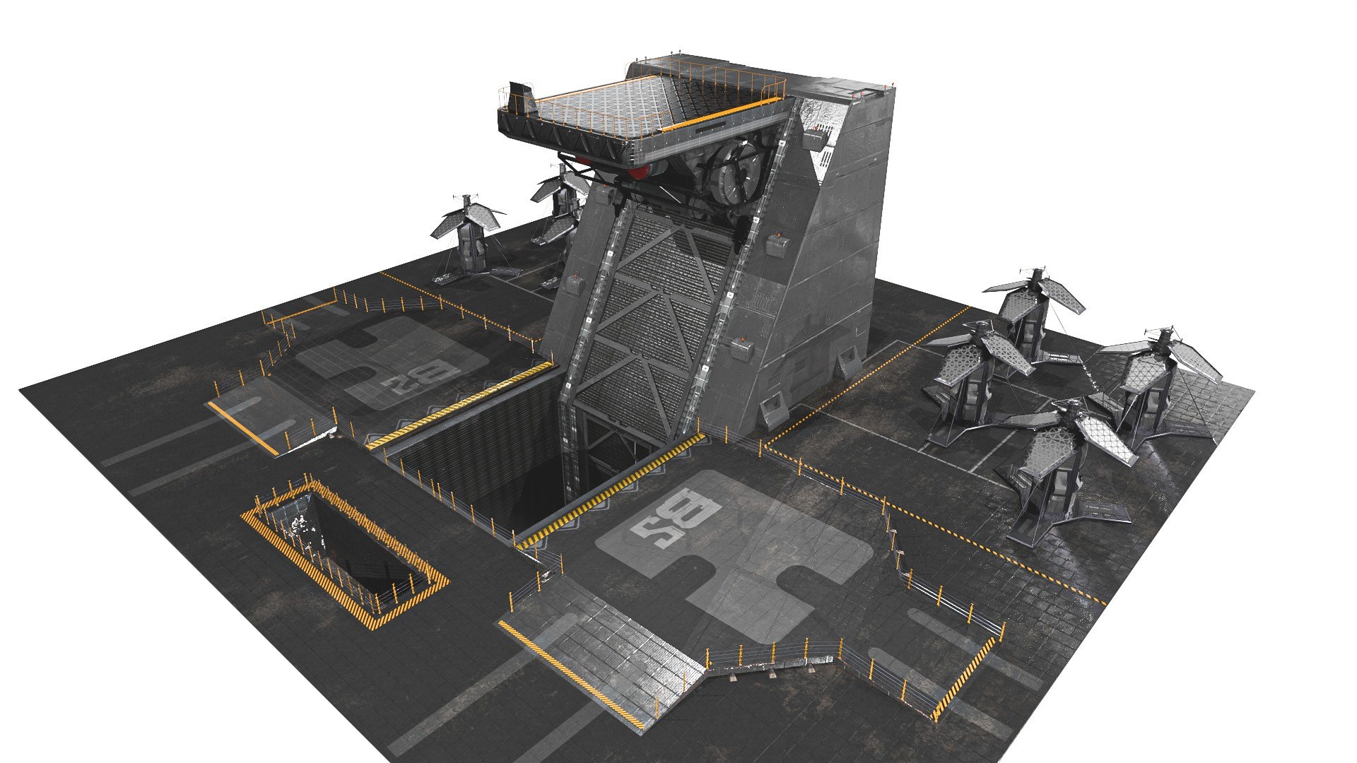 3D Model Sci FI Lift - TurboSquid 1975864