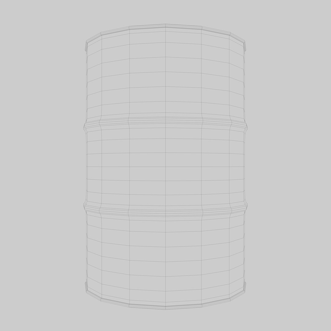 3D clean blue barrel - TurboSquid 1547547