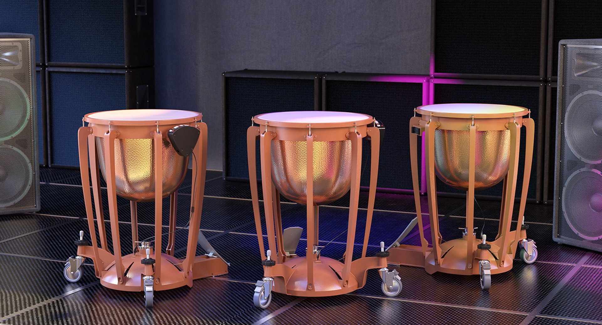 3D Copper Timpani Model - TurboSquid 1364800