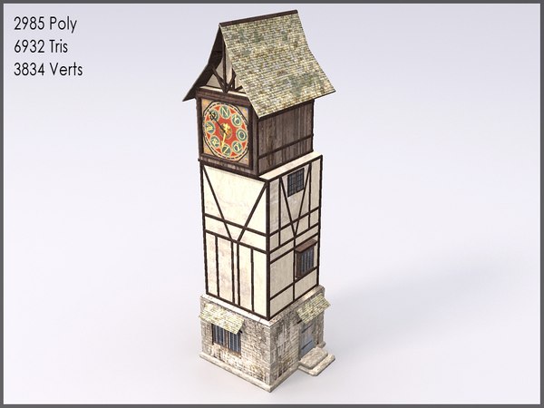 max medieval clock tower