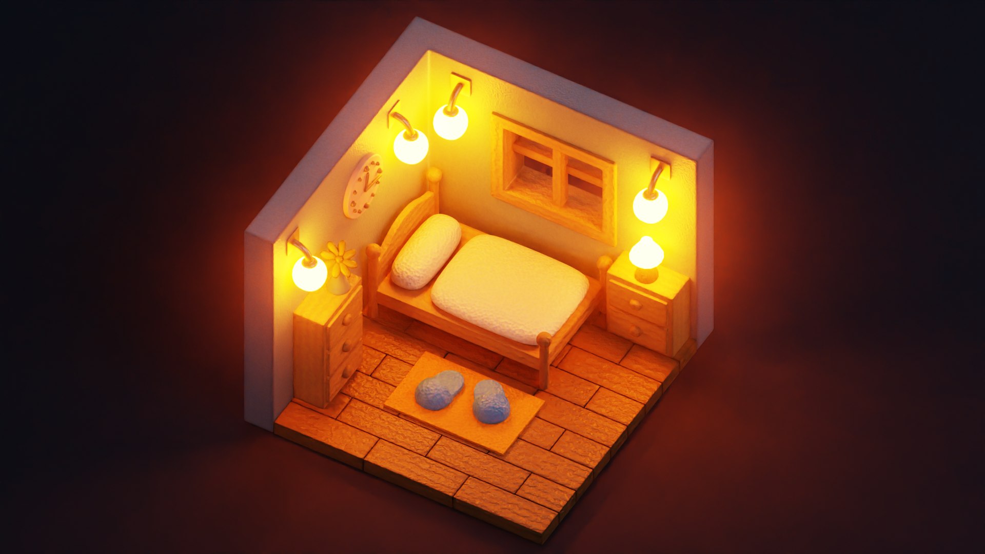 Free 3D Isometric Room Model - TurboSquid 2248275
