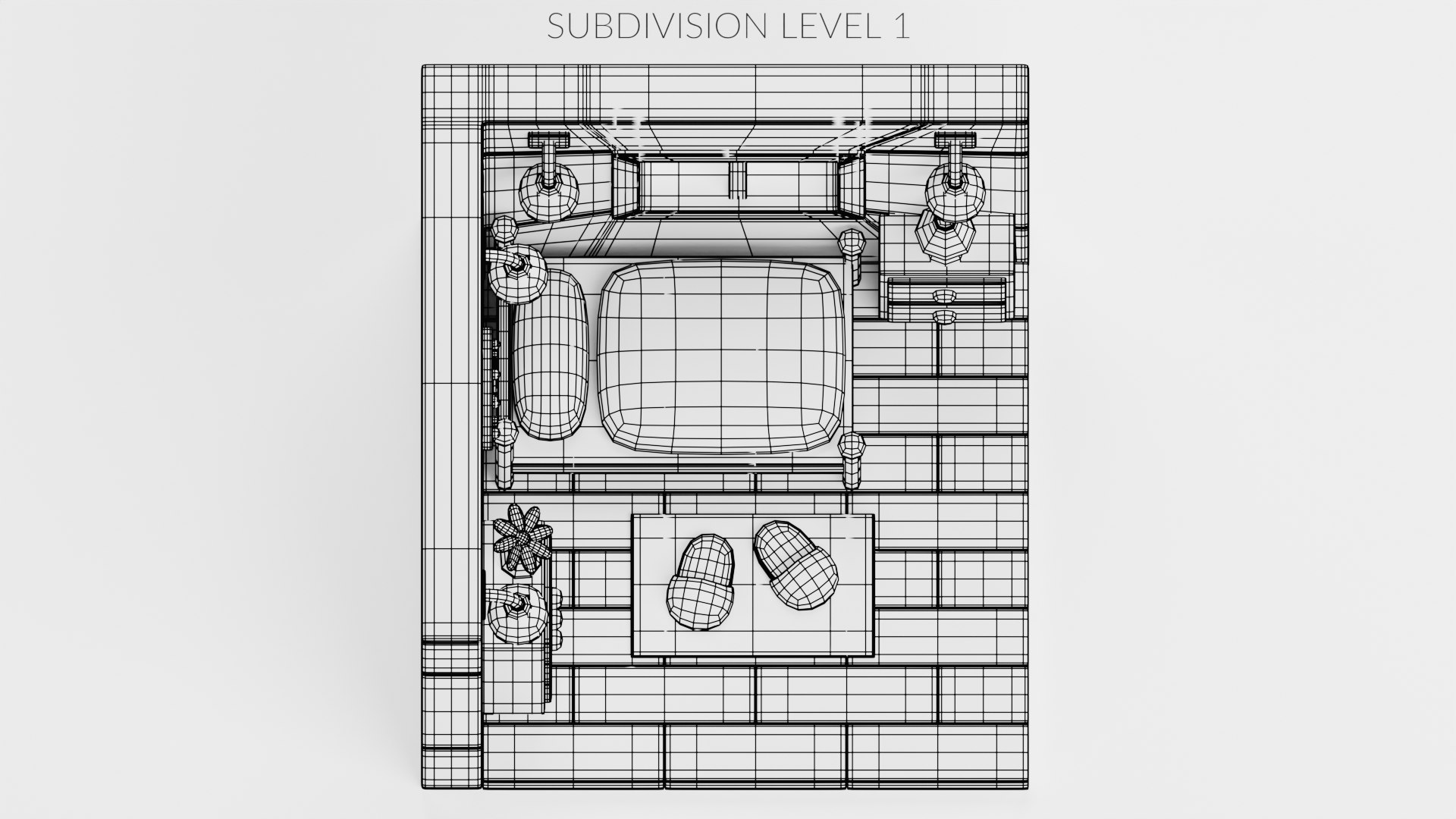 Free 3D Isometric Room Model - TurboSquid 2248275