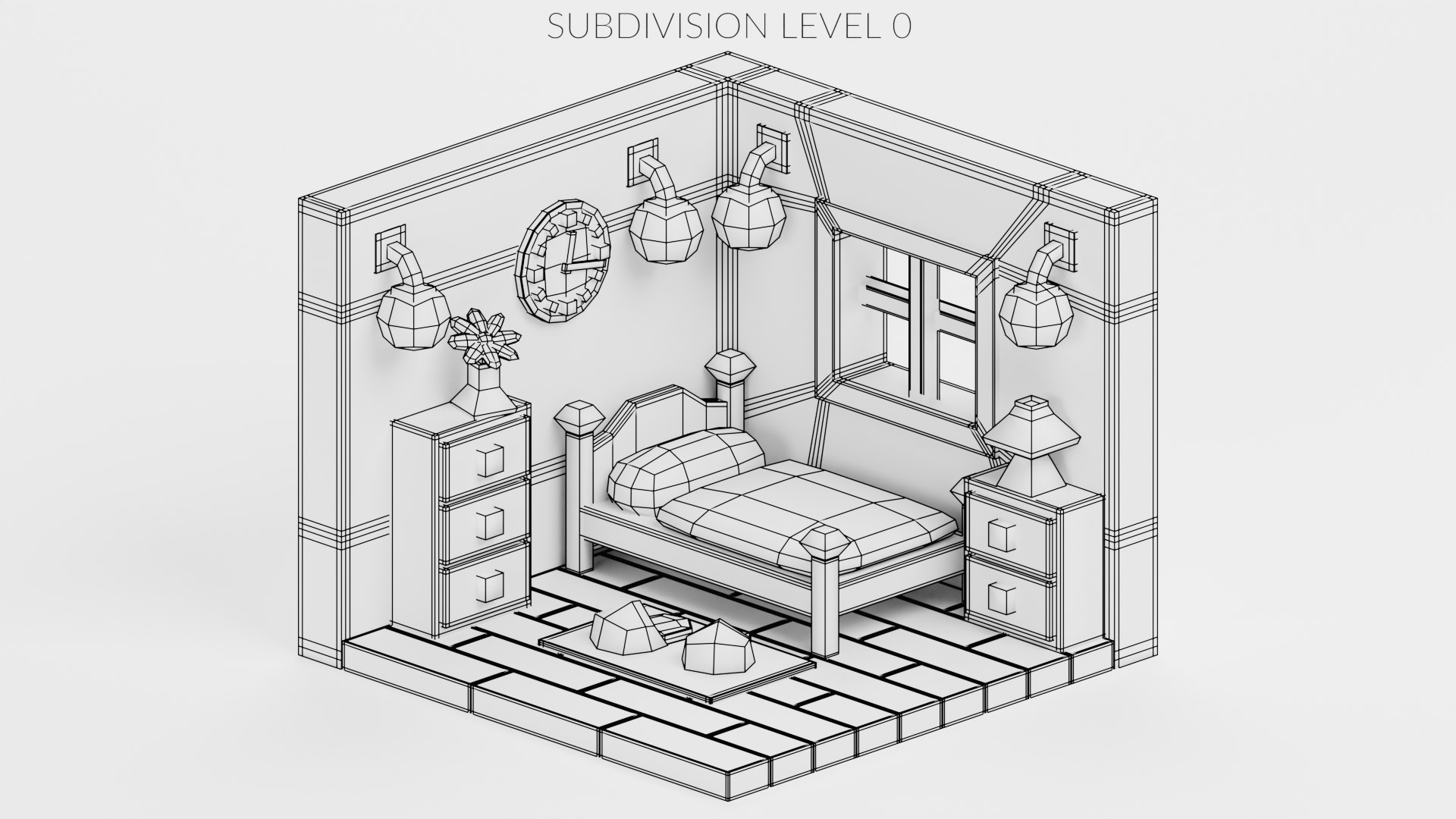 Free 3D Isometric Room Model - TurboSquid 2248275