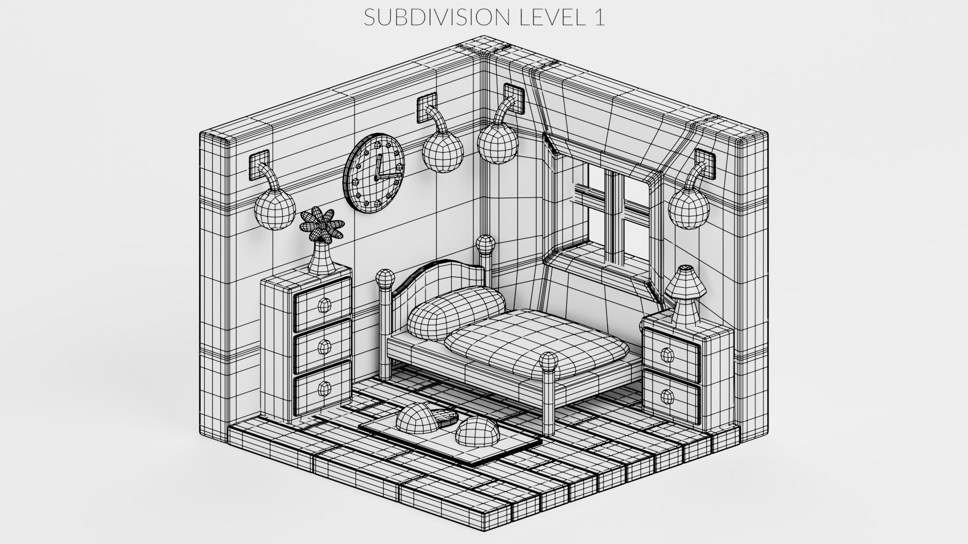 Free 3D Isometric Room Model - TurboSquid 2248275