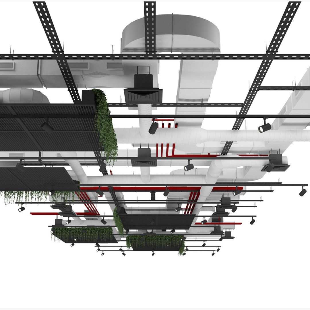 3D model Industrial Ceiling - TurboSquid 1781897