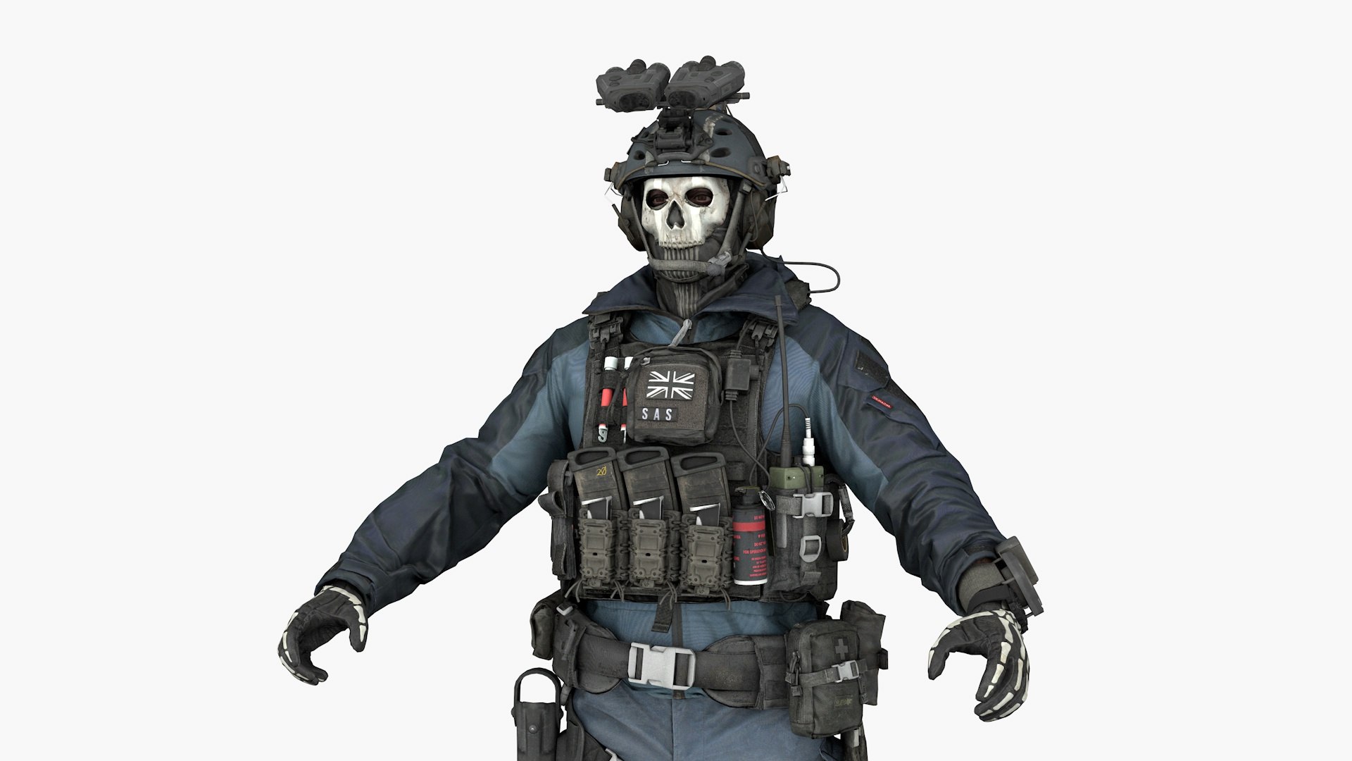 Ghost Uniform - Red Team 141 3D - TurboSquid 2038924