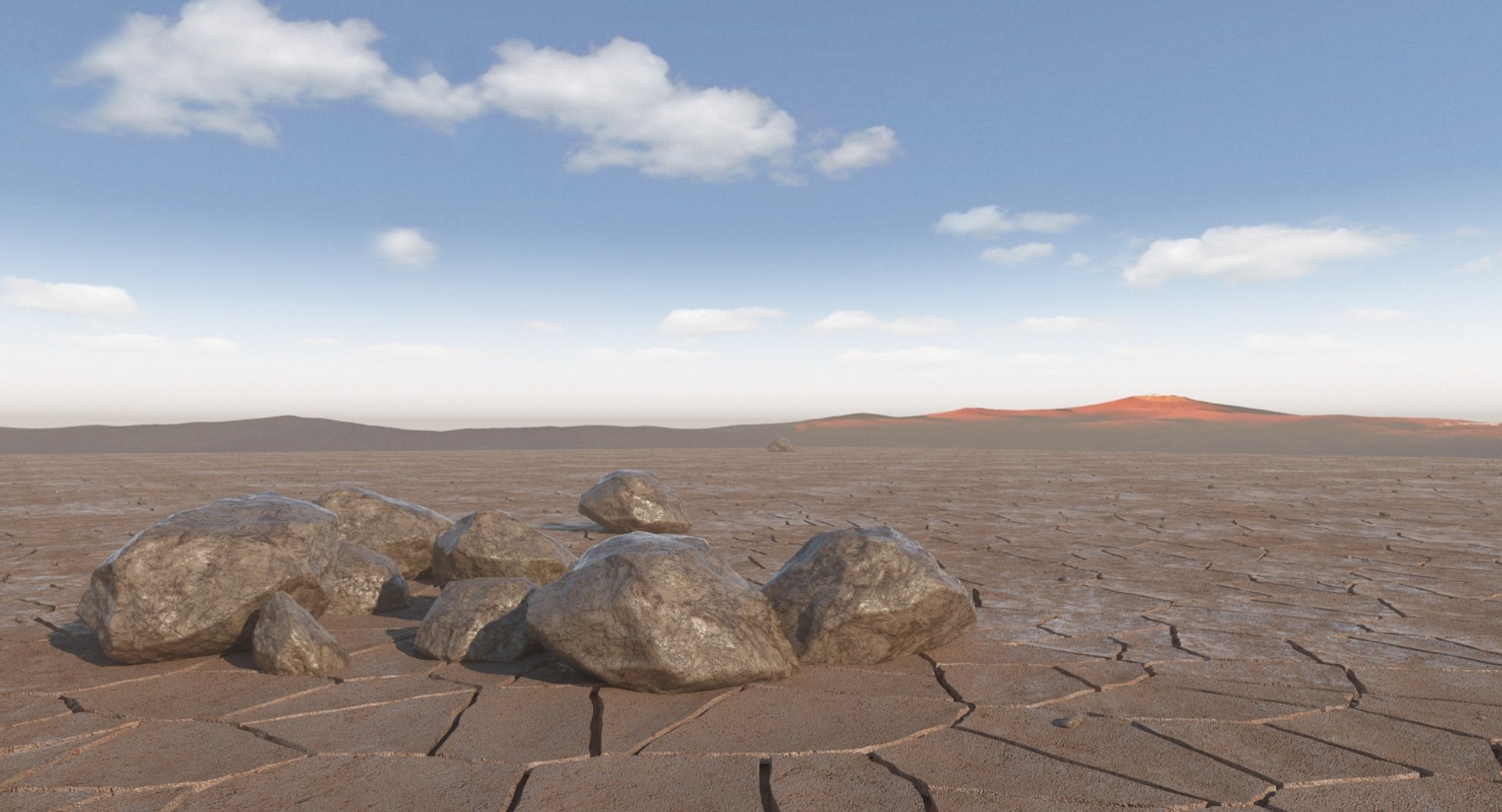 Desert Mountains Rocks 3d Max