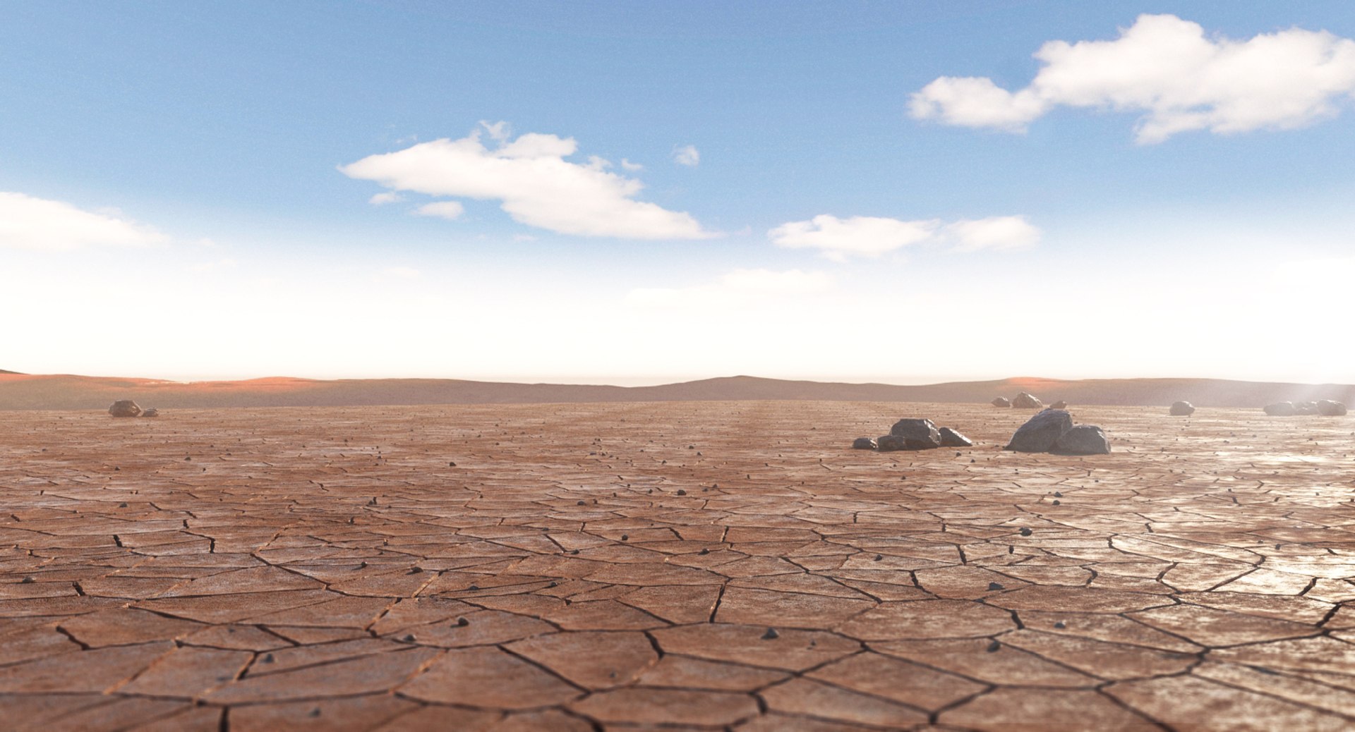 Desert Mountains Rocks 3d Max
