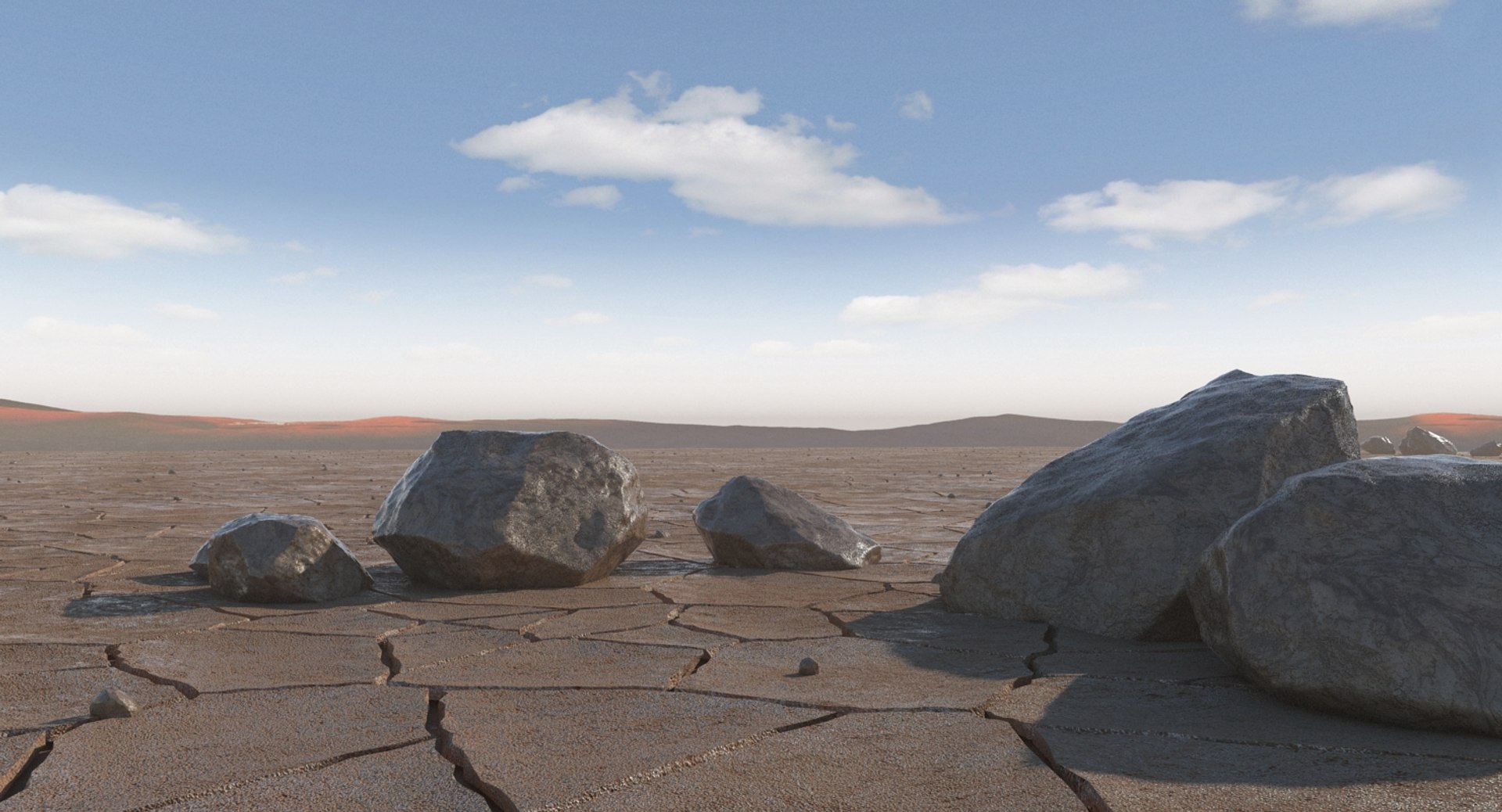 Desert Mountains Rocks 3d Max