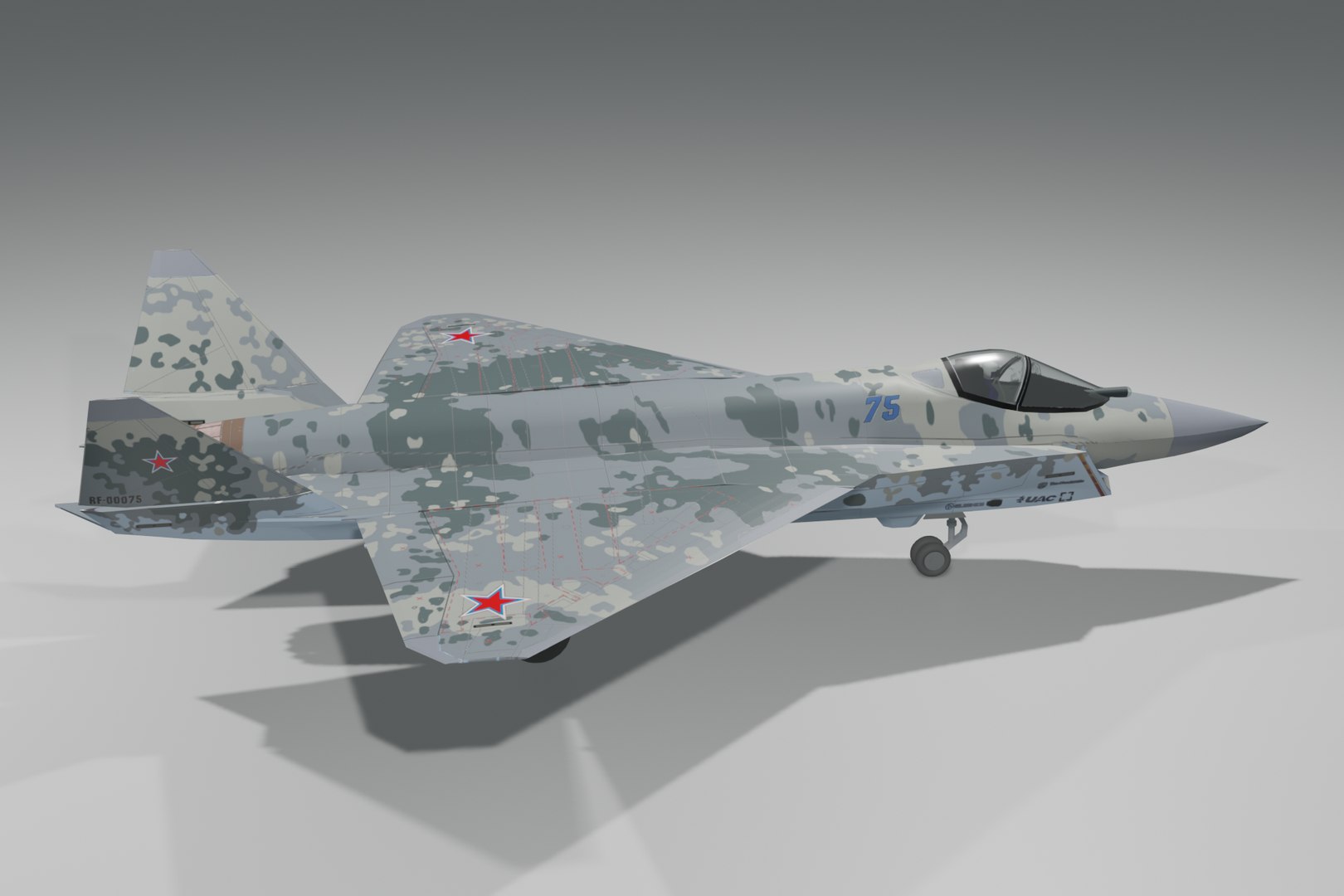 Sukhoi T-75 LTS Checkmate 3D Model - TurboSquid 1791719