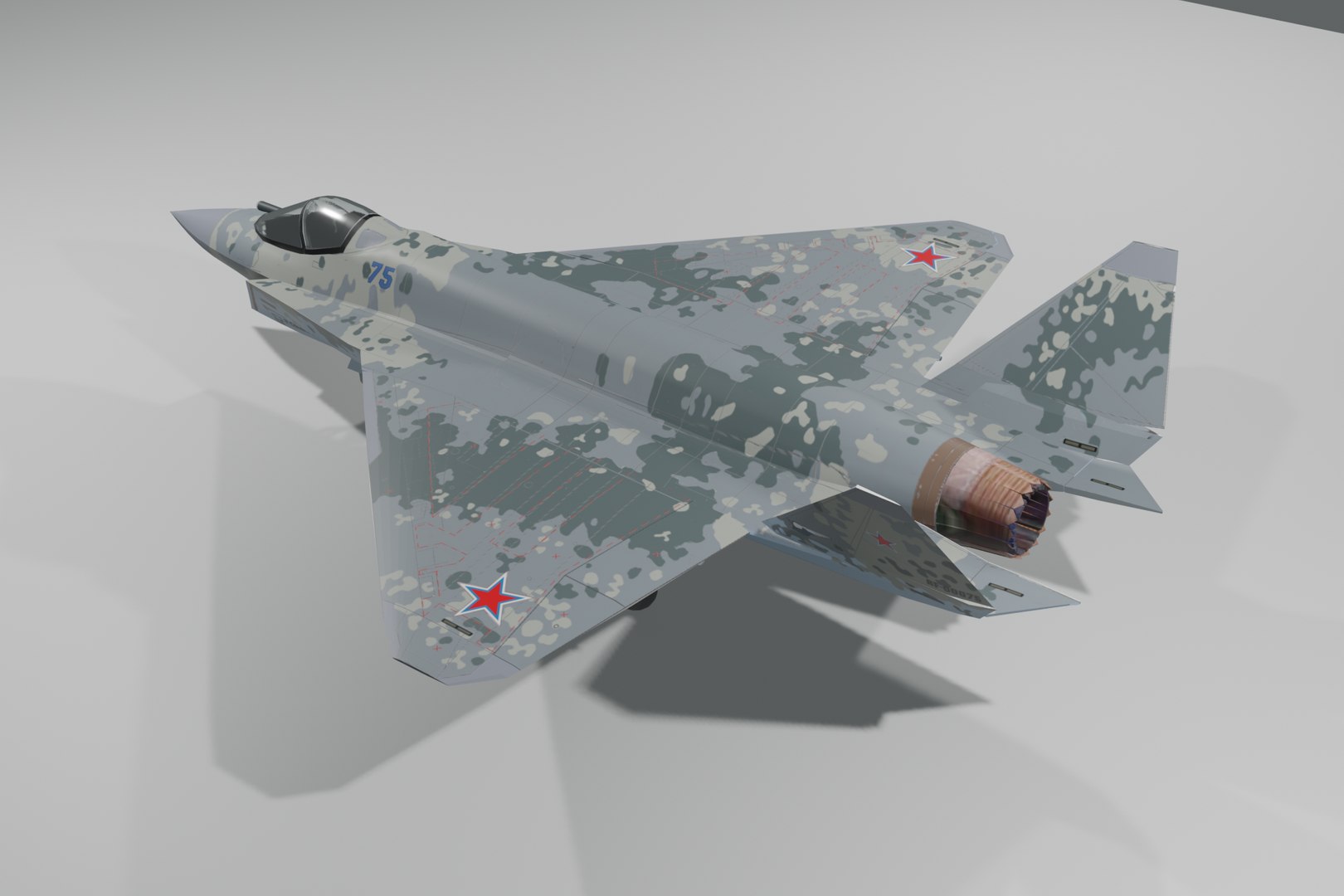 Sukhoi T-75 LTS Checkmate 3D Model - TurboSquid 1791719