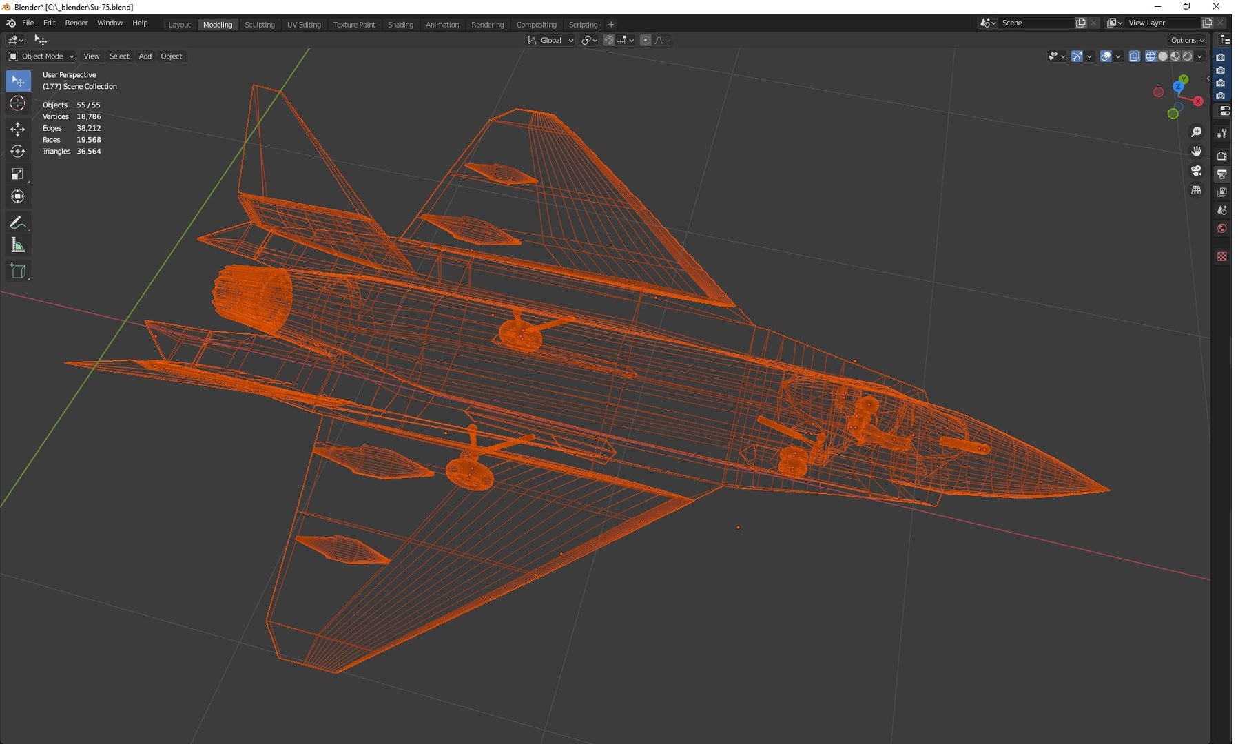 Sukhoi T-75 LTS Checkmate 3D Model - TurboSquid 1791719