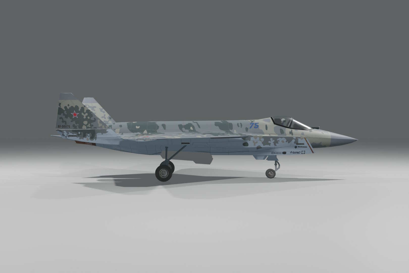 Sukhoi T-75 LTS Checkmate 3D Model - TurboSquid 1791719