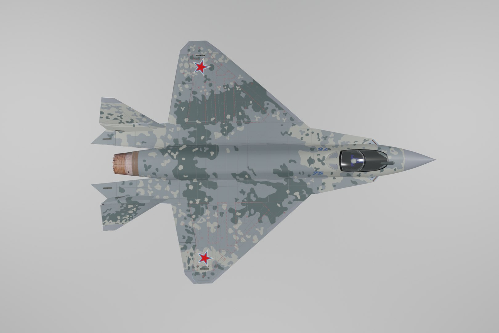 Sukhoi T-75 LTS Checkmate 3D Model - TurboSquid 1791719