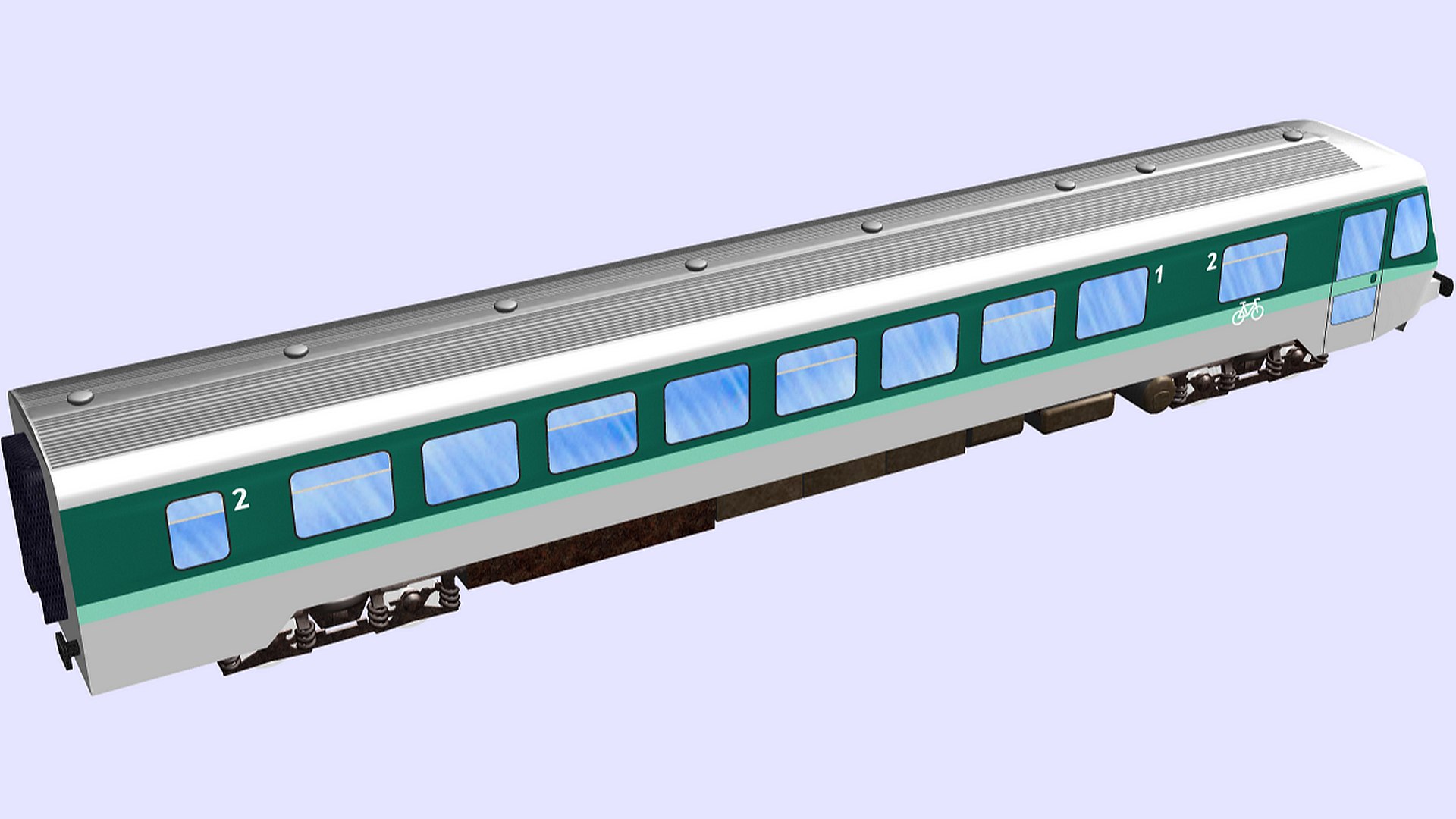 Class 628 Diesel-hydraulic Passenger Train 3D Model - TurboSquid 1823567