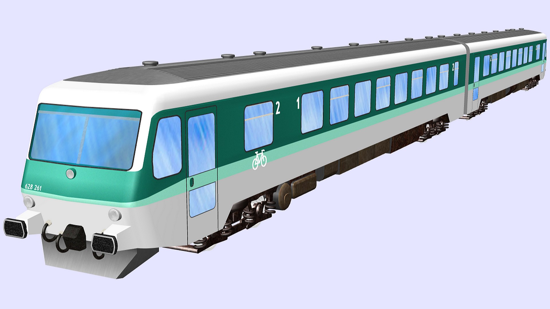 Class 628 Diesel-hydraulic Passenger Train 3D Model - TurboSquid 1823567