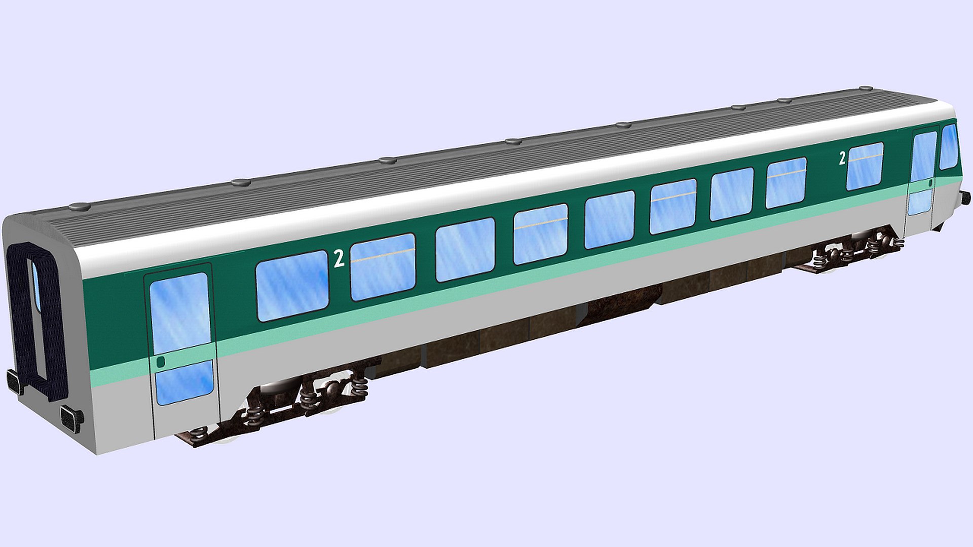 Class 628 Diesel-hydraulic Passenger Train 3D Model - TurboSquid 1823567