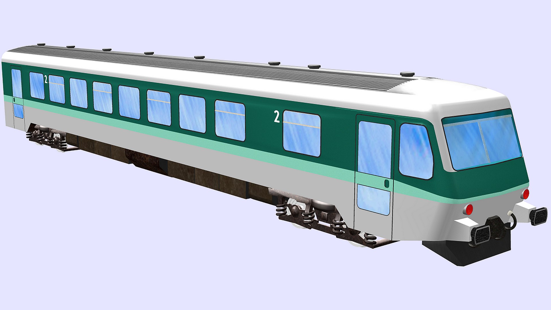 Class 628 Diesel-hydraulic Passenger Train 3D Model - TurboSquid 1823567