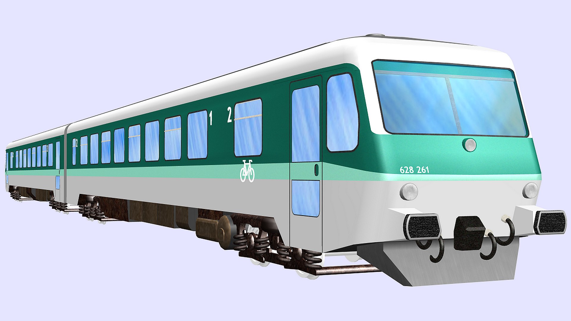 Class 628 Diesel-hydraulic Passenger Train 3D Model - TurboSquid 1823567