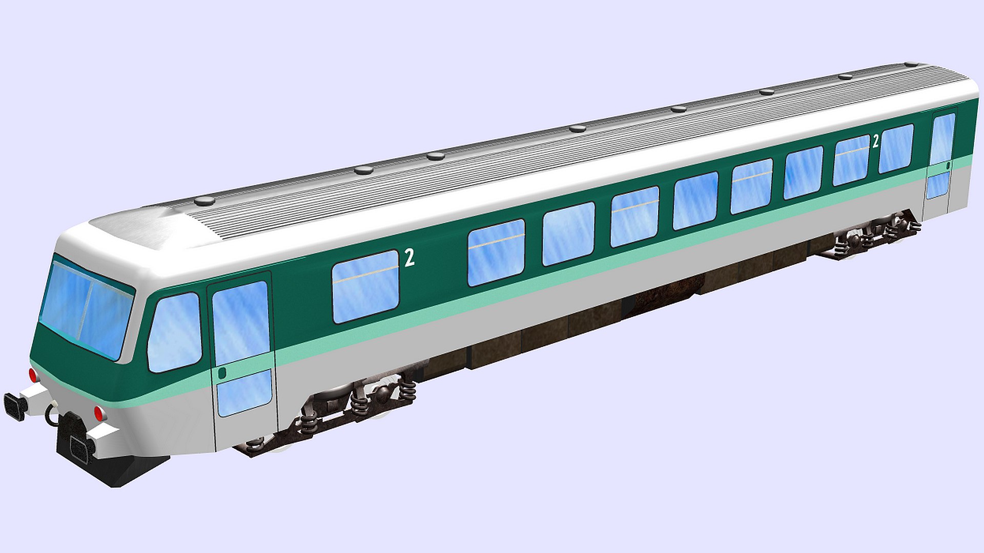 Class 628 Diesel-hydraulic Passenger Train 3D Model - TurboSquid 1823567