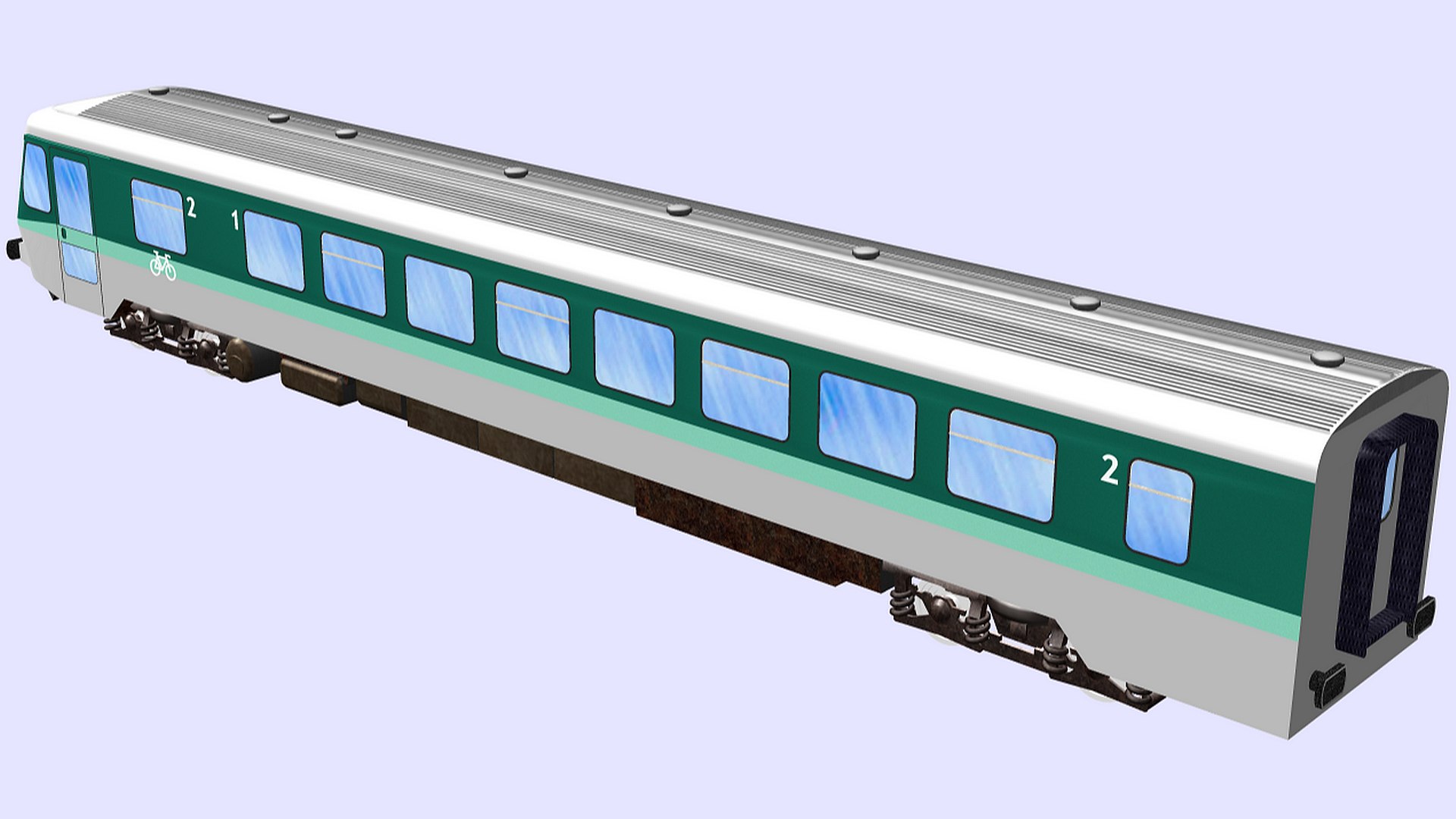 Class 628 Diesel-hydraulic Passenger Train 3D Model - TurboSquid 1823567