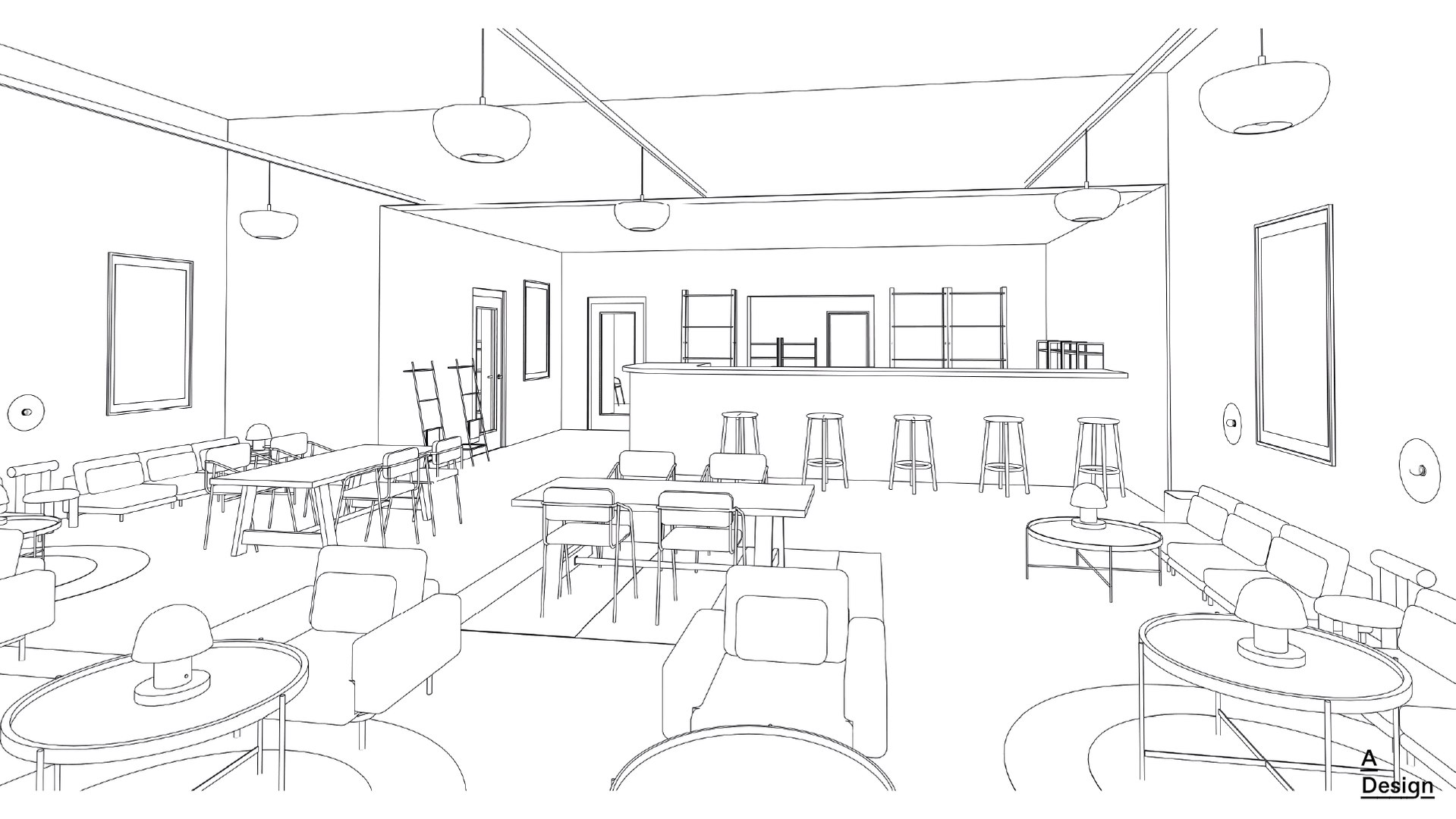 Luxury Restaurant - Revit Model 3D Model - TurboSquid 2162902