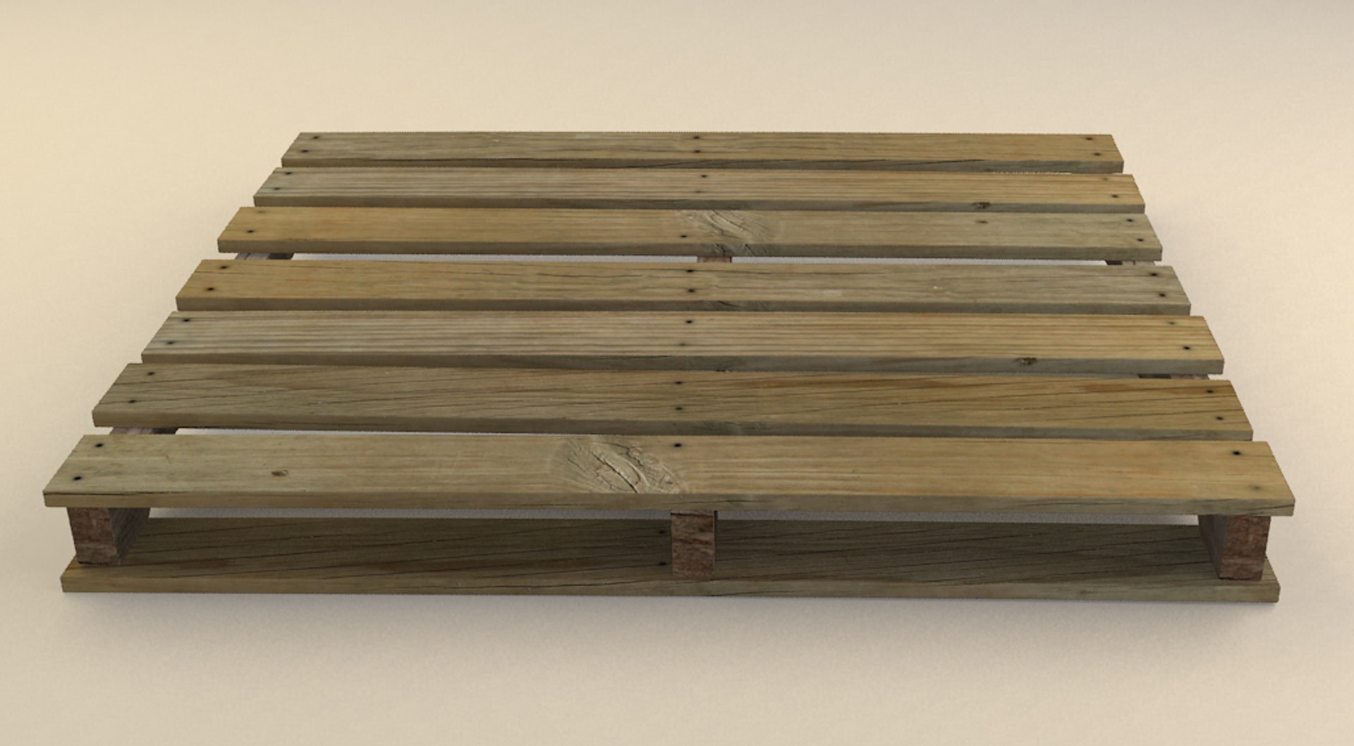 3d Model Pallets Shipping Wood