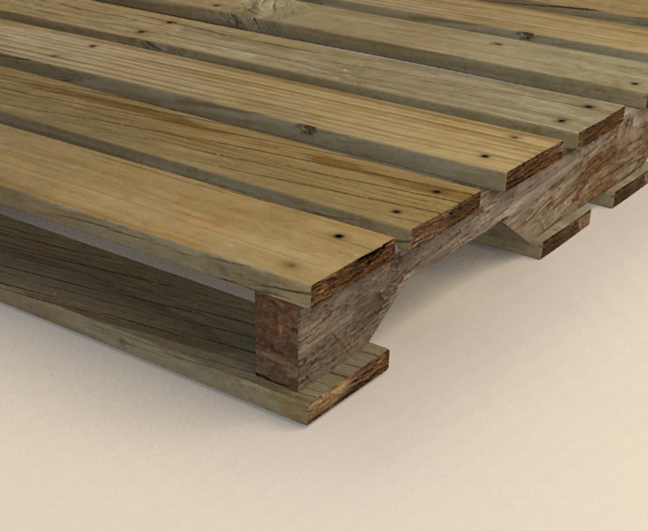 3d Model Pallets Shipping Wood